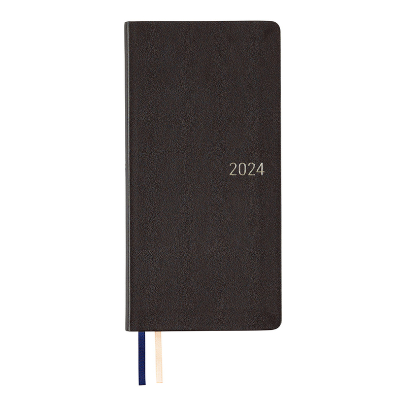 Hobonichi Techo Weeks Leather: Classical Navy Agenda 2024 Settimanale ...