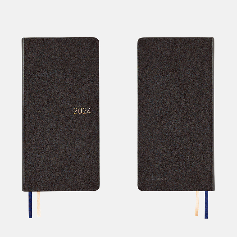 Hobonichi Techo Weeks Leather: Classical Navy Agenda 2024 Settimanale ...