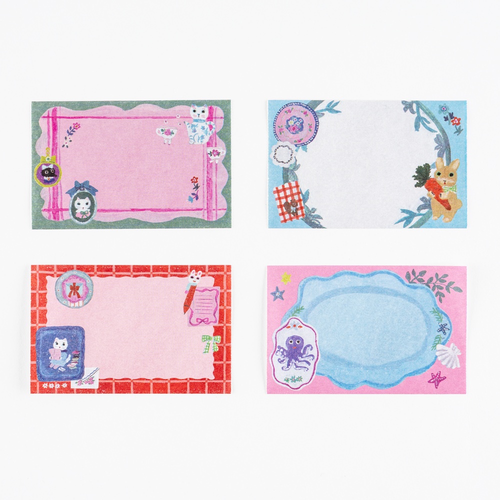 Hobonichi Sticky Note Roll Yumi Kitagishi: White Cat’s Table Decorations