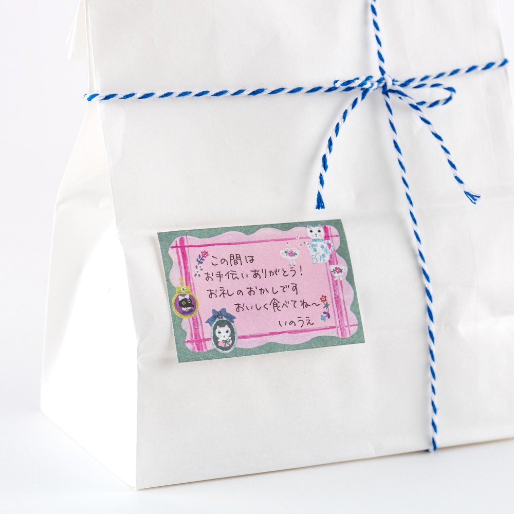 Hobonichi Sticky Note Roll Yumi Kitagishi: White Cat’s Table Decorations