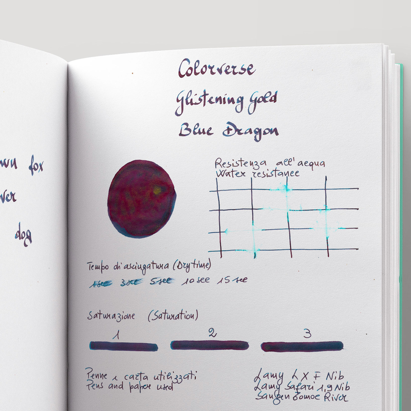 Colorverse 2024 Blue Dragon Glistening Gold 15 ml | Fountain Pen Ink